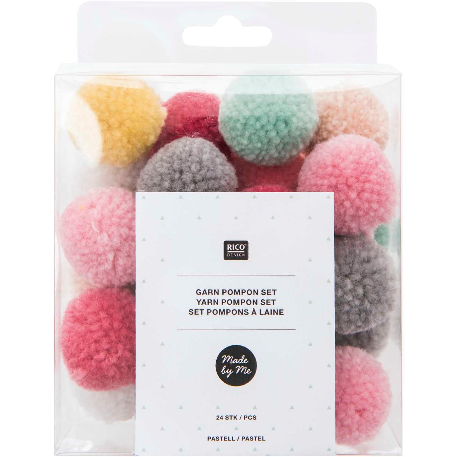Luxe pompons set - 24 stuks